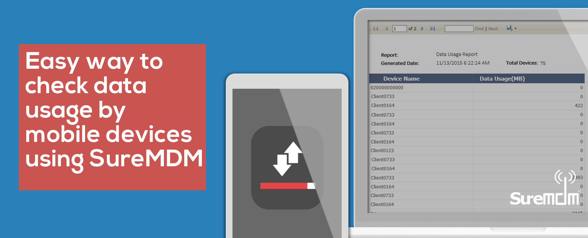 Easy Way To Check Data Usage By Mobile Devices Using Suremdm 42gears Mobility Systems