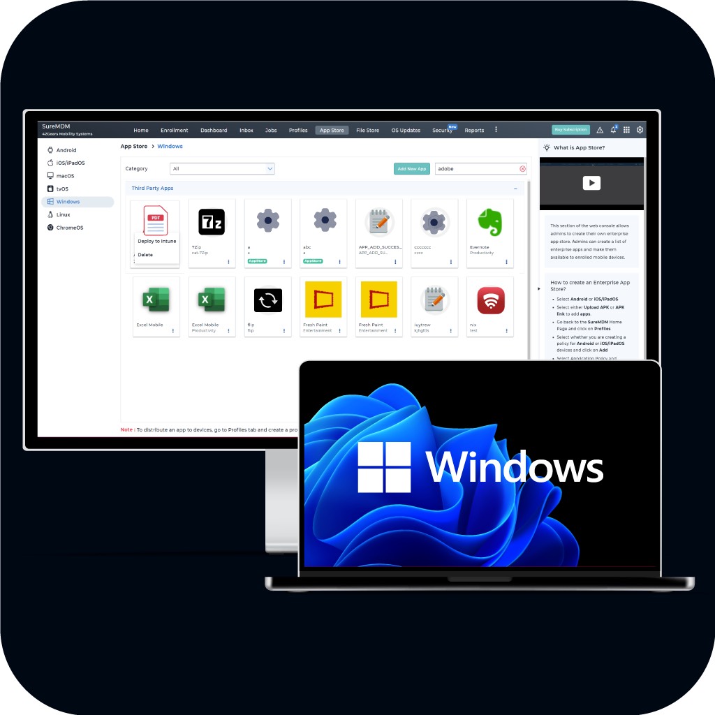 Easy Intune App Management and Integration with SureMDM